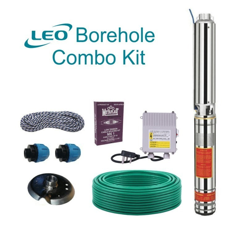 0.37KW BOREHOLE PUMP COMPLETE COMBO 50M BOREHOLE– Waterhouse