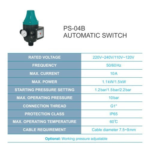 leo apm37 220v complete peripheral pump 0 37kw with controller 1 review ...